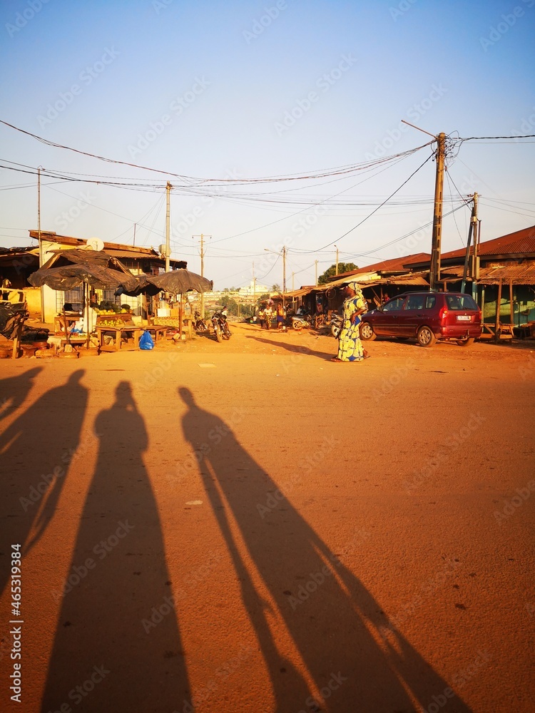 Paysage de la ville de Gagnoa province de Côte d'Ivoire Stock Photo ...