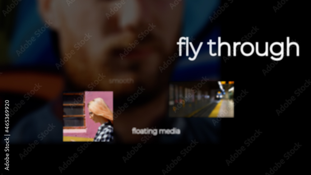Simple Fly Through Media Titles Stock Template | Adobe Stock