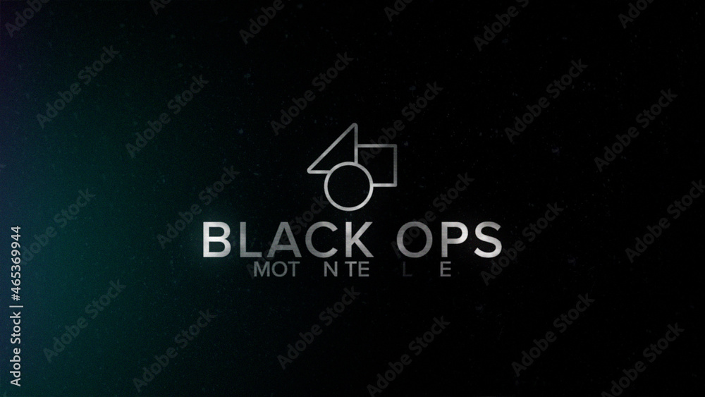 Black Ops Title Stock Template | Adobe Stock