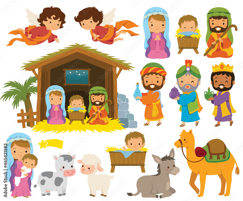 Childrens Nativity Clipart