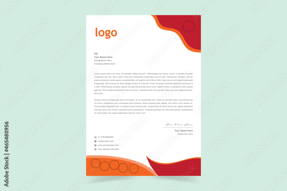 Professional business letterhead design. Corporate Letterhead Templates ...