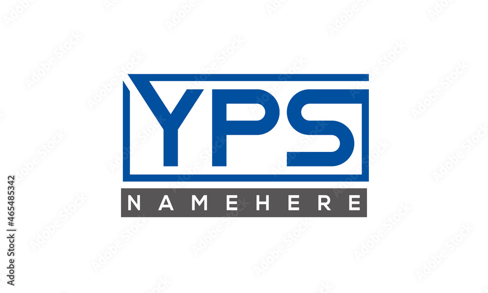 YPS Letters Logo With Rectangle Logo Vector Stock Vector | Adobe Stock