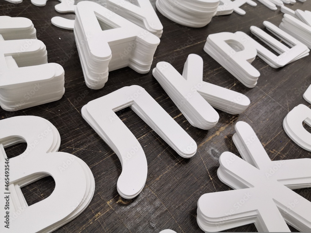 plastic pvc letters for making advertising outdoor advertising ...