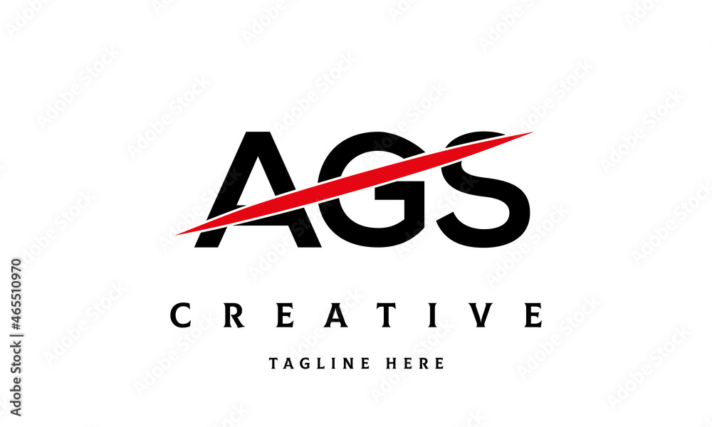 AGS creative three latter logo vector Stock Vector | Adobe Stock