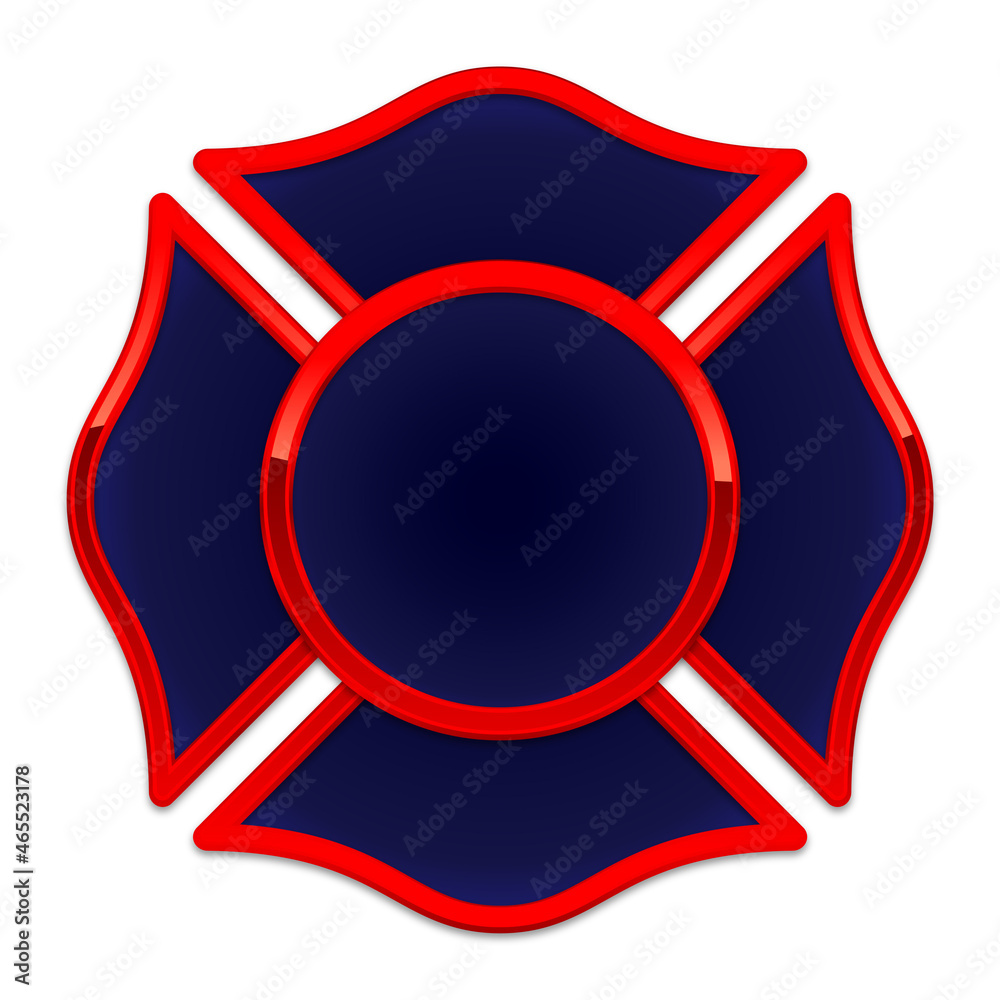 fire rescue logo base dark blue with red trim Stock Vector | Adobe Stock