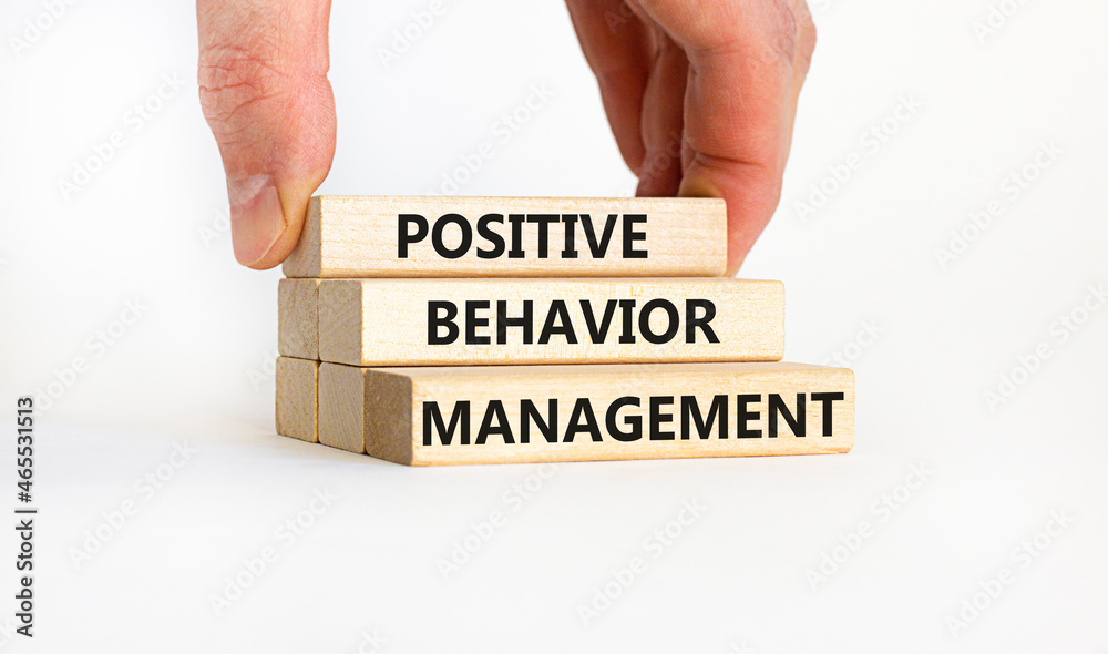 Positive behavior management symbol. Concept words Positive behavior ...