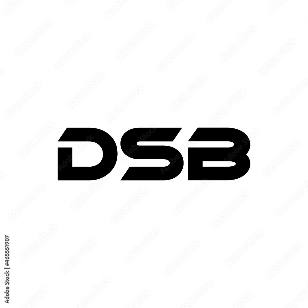 DSB letter logo design with white background in illustrator, vector ...
