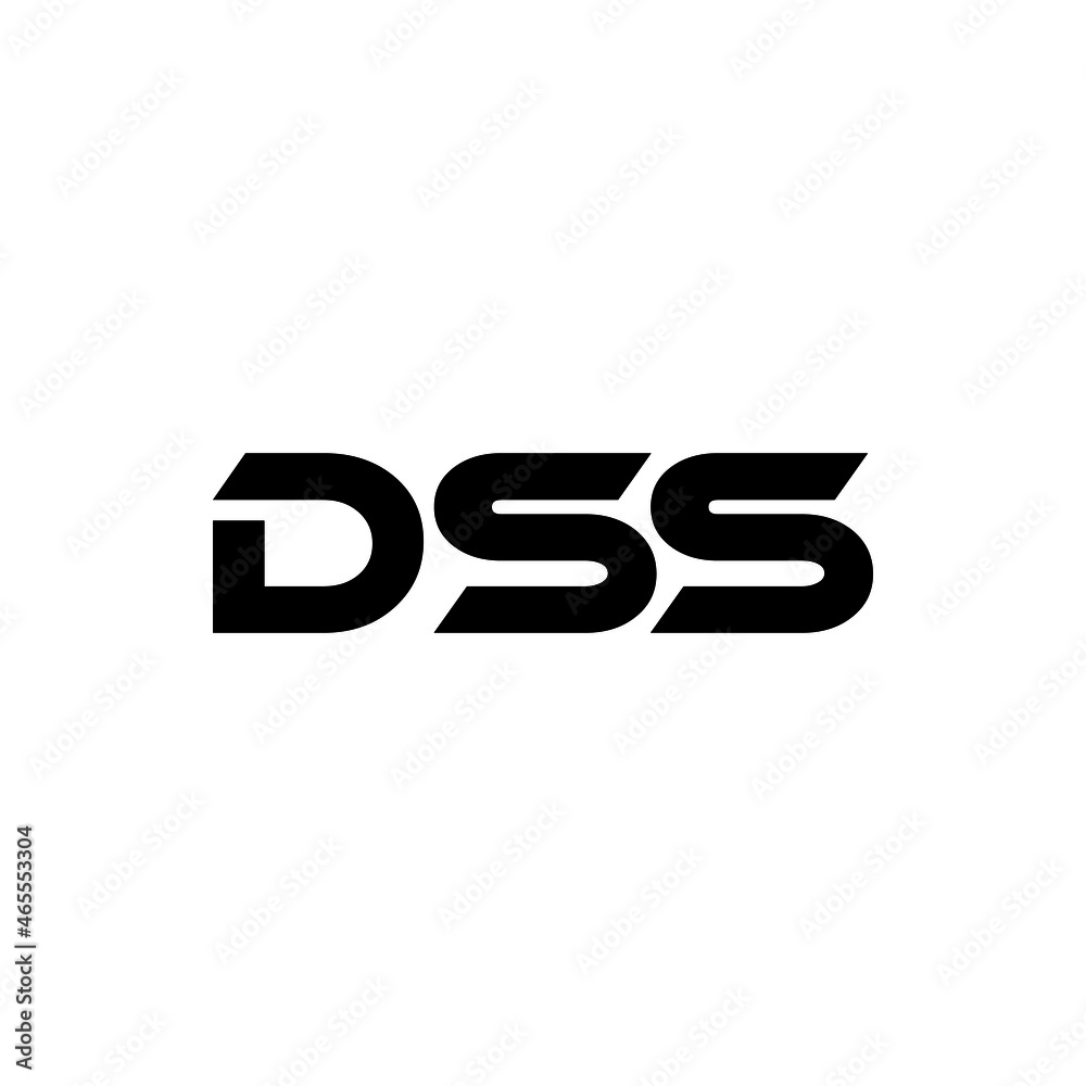 DSS letter logo design with white background in illustrator, vector ...