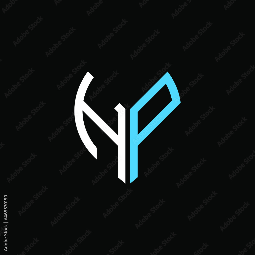 HP letter logo creative design. HP unique design Stock Vector | Adobe Stock