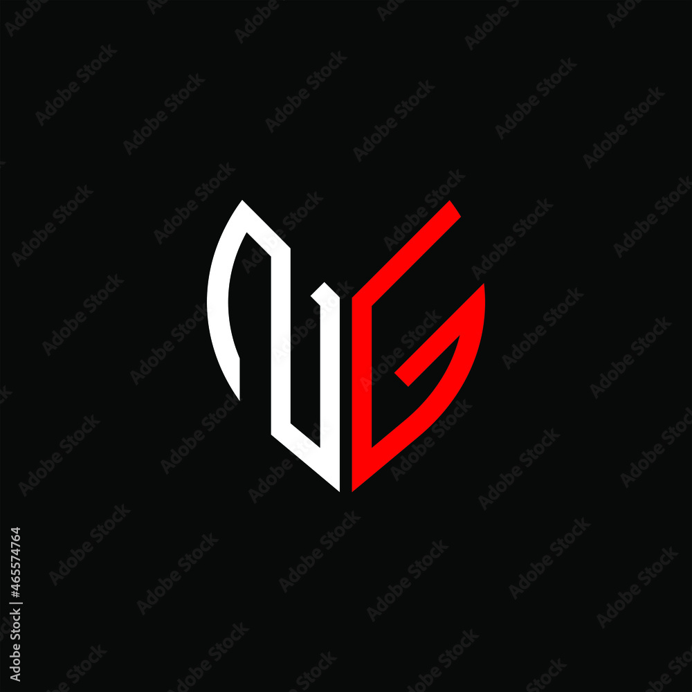 NG letter logo creative design. NG unique design Stock Vector | Adobe Stock