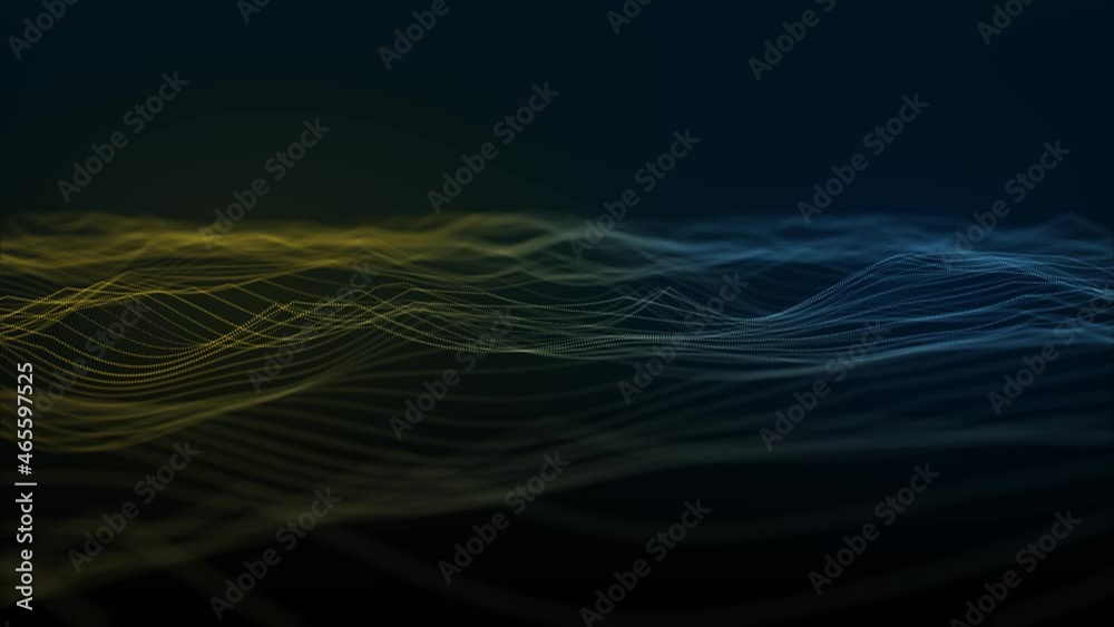 Abstract gradient wave background. Technology big data background ...