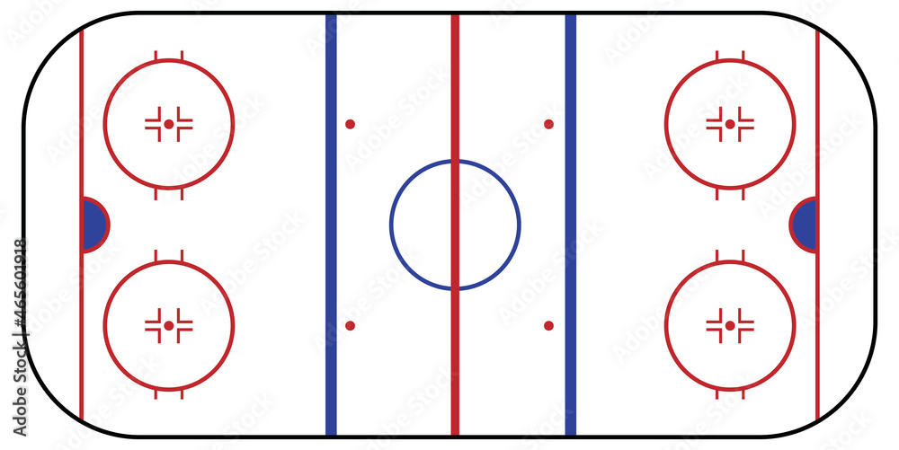 Poster Hockey Rink Clipart Set - Color – Wall Art | UkPosters