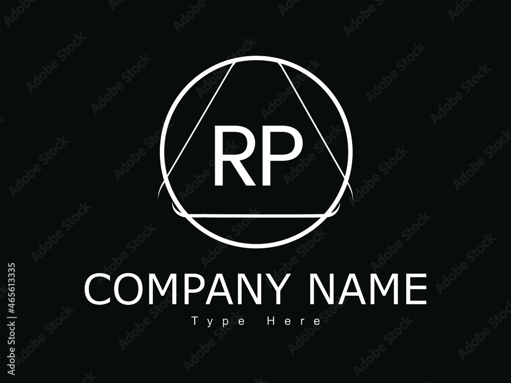RP Logo Letter design template, Letter rp logo company design, Alphabet ...