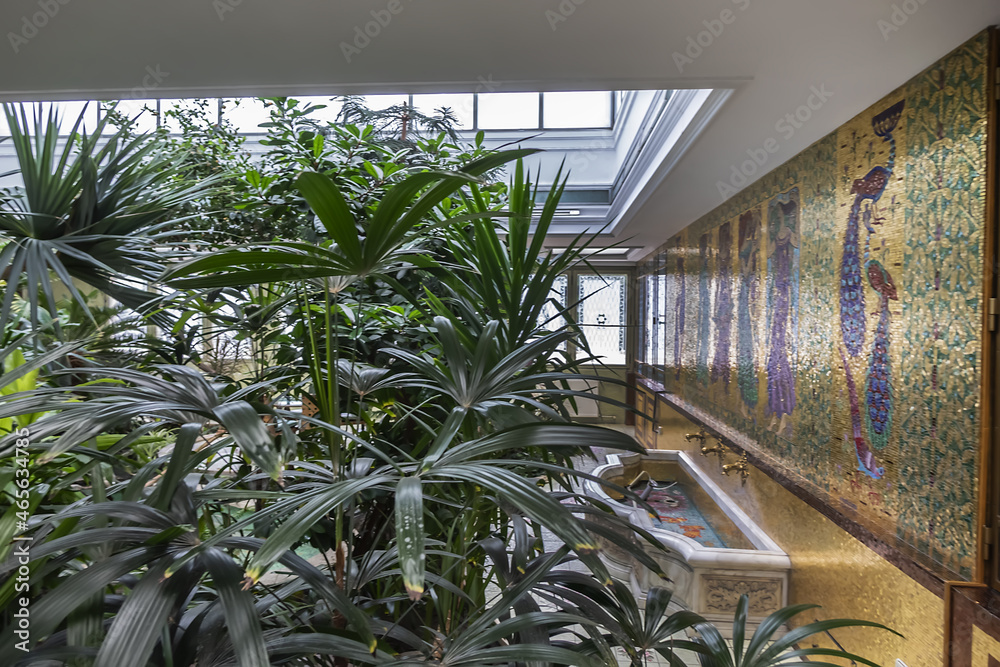 Interior of Ceausescu Palace (or Spring Palace) - building where ...
