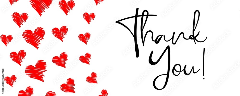 Thank You Card. Hand Written Lettering for Title, Heading, Photo ...