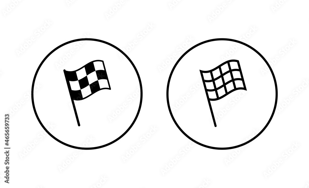 Racing flag icons set. race flag sign and symbol.Checkered racing flag ...