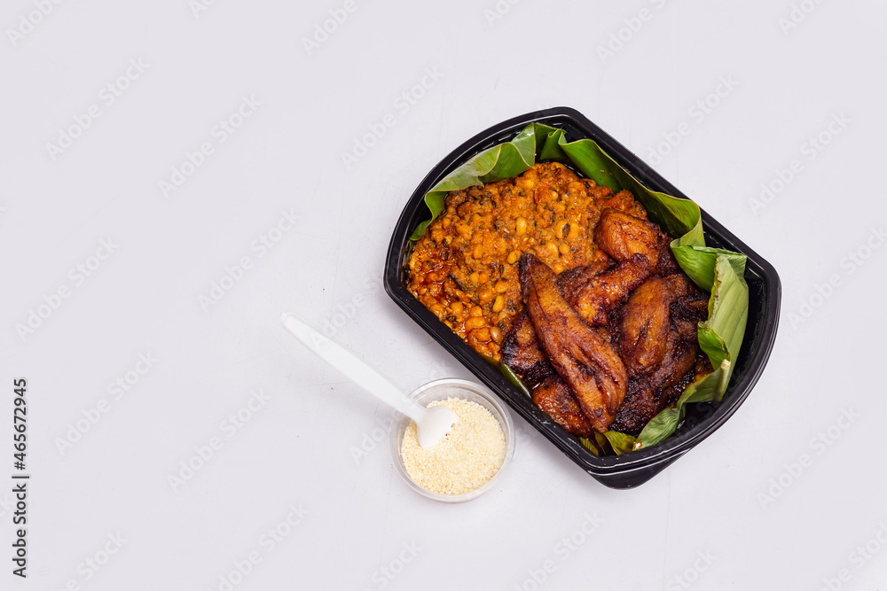 Foto de Gob3 or Gari and beans is a type of dish made of staple foods ...