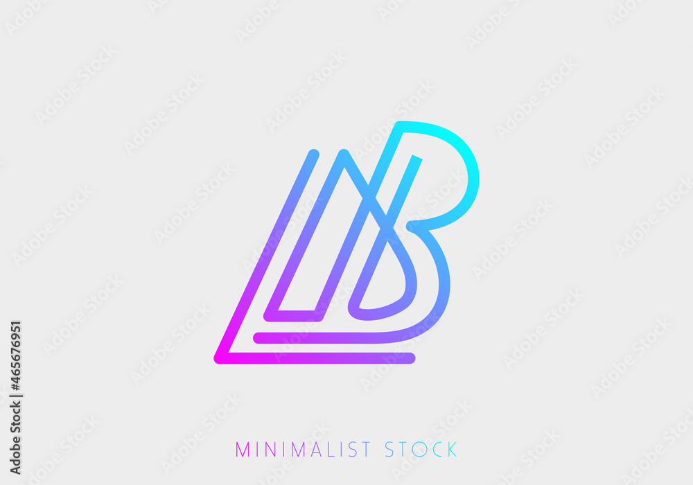 ABL, AB, A, B, L Abstract Icon Logo Alphabet Monogram Illustration ...