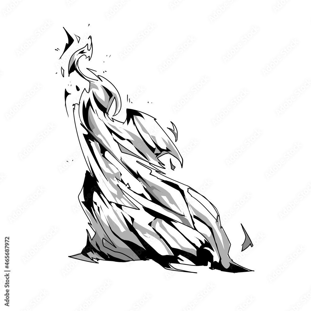 cartoon fire, 2d fire, fire vfx Stock Illustration | Adobe Stock