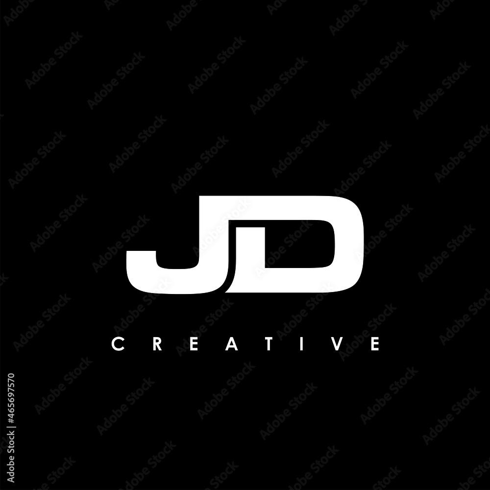 JD Letter Initial Logo Design Template Vector Illustration Stock Vector ...