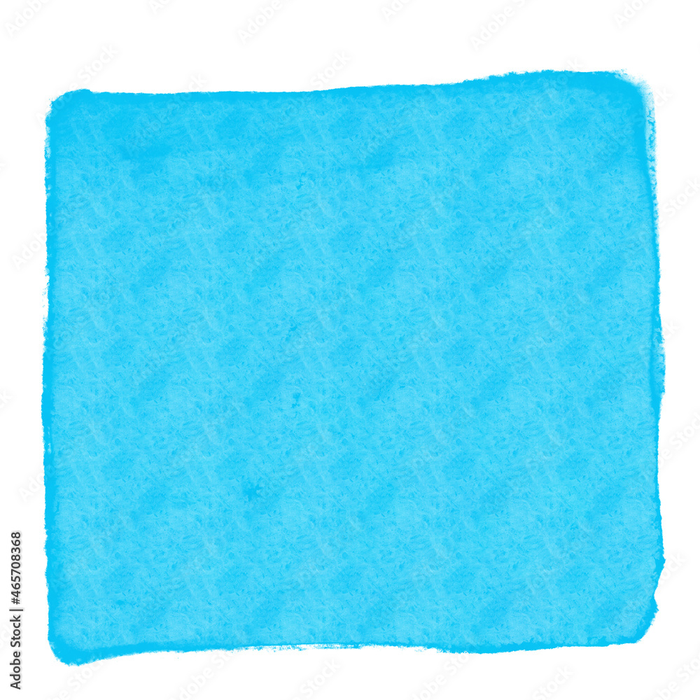 Square spot of blue paint abstract background, light blue background ...