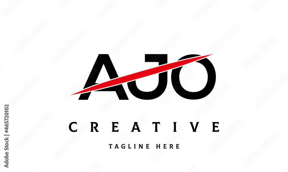 AJO creative three latter logo vector Stock Vector | Adobe Stock
