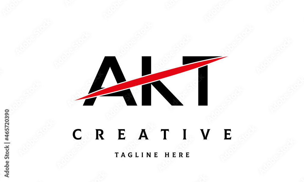 AKT creative three latter logo vector Stock Vector | Adobe Stock