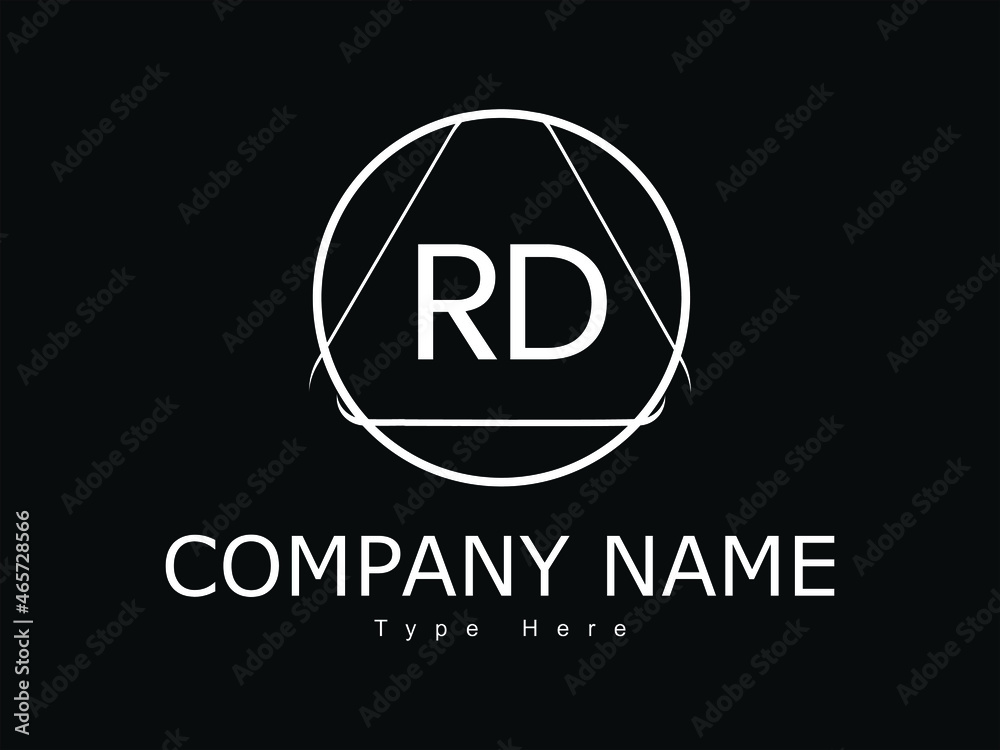 RD Logo Letter design template, Letter rd logo company design, Alphabet ...