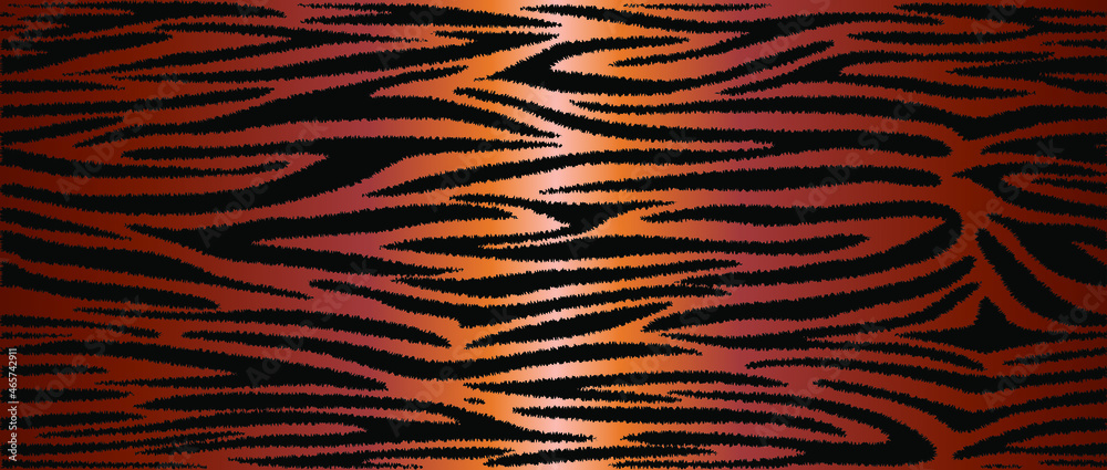 seamless texture of tiger skin Stock Vector | Adobe Stock