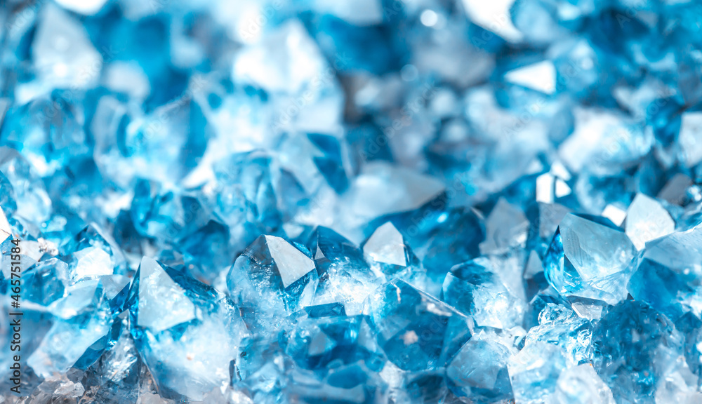 Blue Crystal Mineral Stone. Gems. Mineral crystals in the natural ...