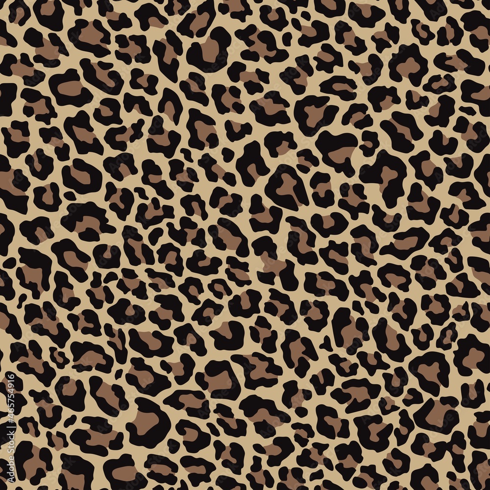 leopard spots on clothing or print. vector seamless pattern Stock ...