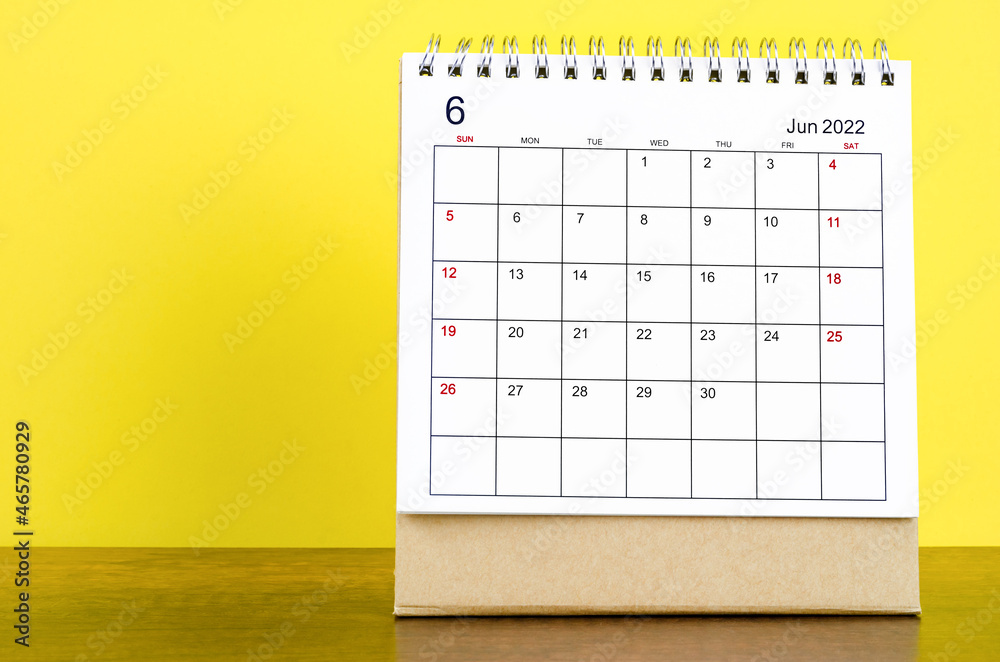 June 2022 Calendar Background