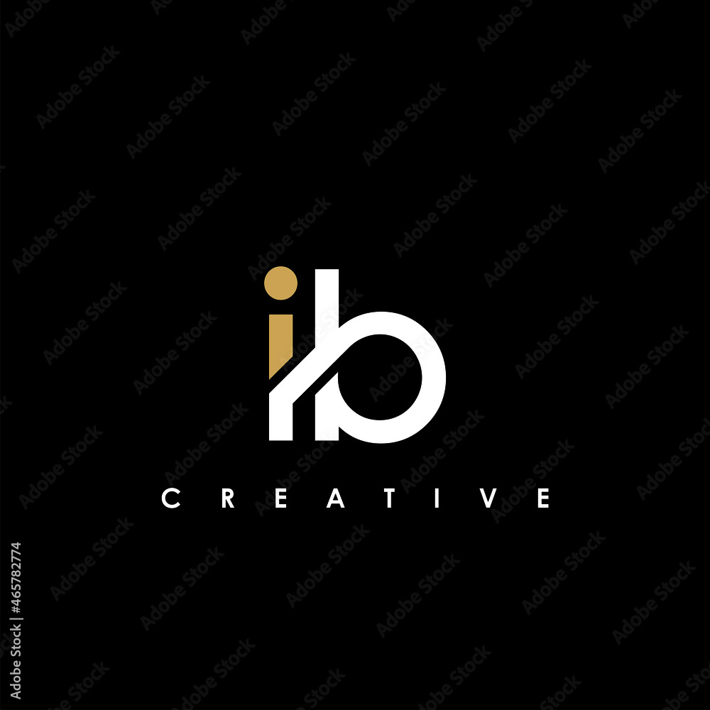 IB Letter Initial Logo Design Template Vector Illustration Stock Vector ...