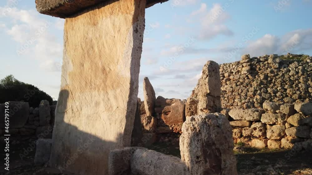 Megalithic structure in the Talayotic town of Trepucó on the island of ...