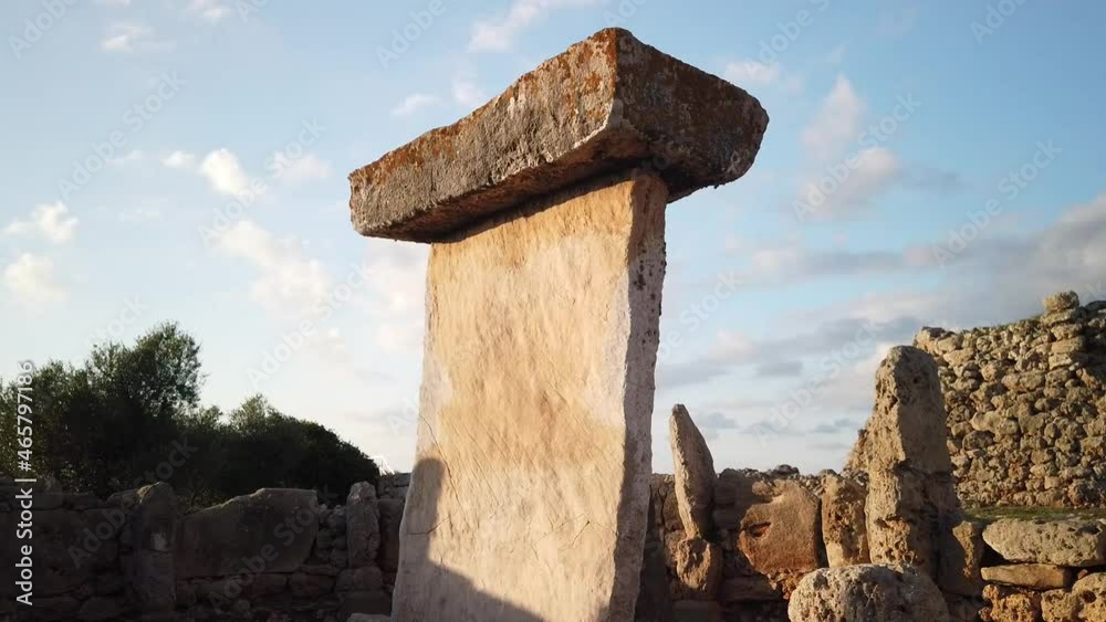 Megalithic structure in the Talayotic town of Trepucó on the island of ...