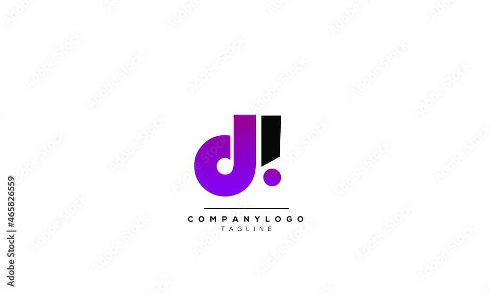 Alphabet letters Initials Monogram logo DI, DI INITIAL, DI letter Stock ...