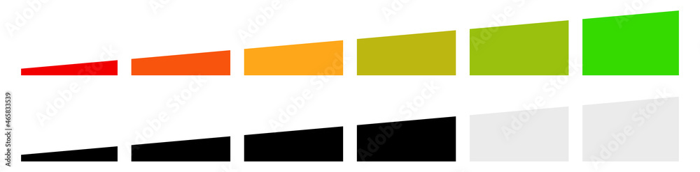 Meter, metre, gauge element for measurement, progress indicator ...