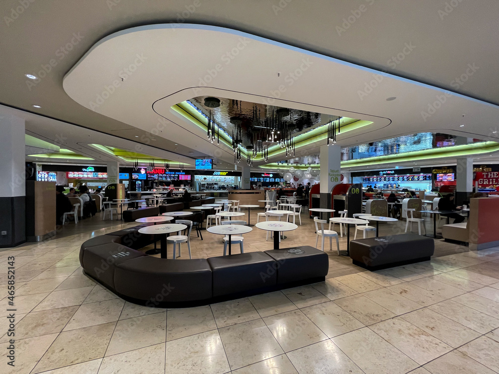 Cologne, Germany - October 28th 2021: Visiting the Rhein center ...