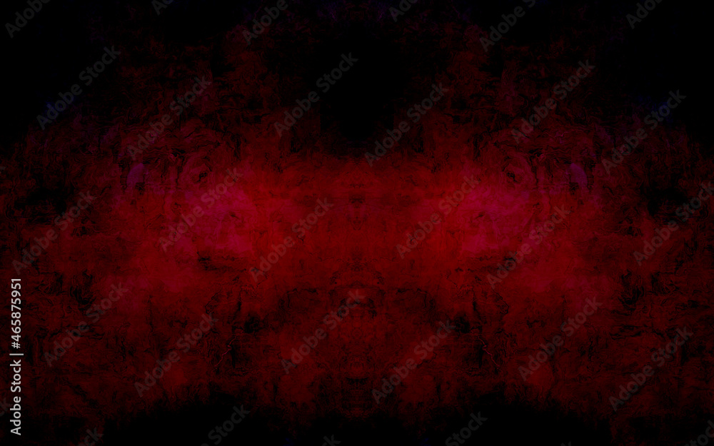 Bloody red and black splashed goth background with faded watercolor ...