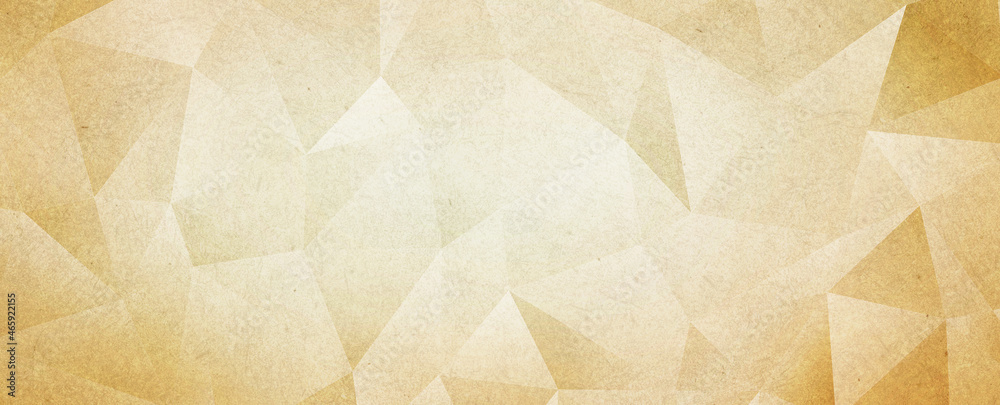 brown polygon pattern background. Abstract orange, yellow and brown ...
