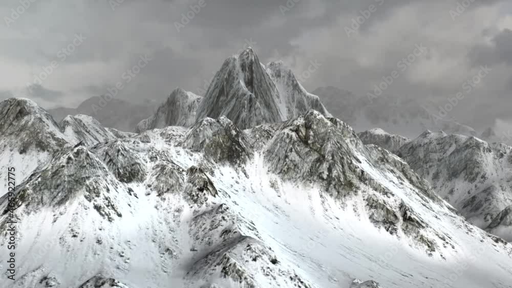 Snowy Mountain Video Centric Nature Animated Zoom Virtual Background ...