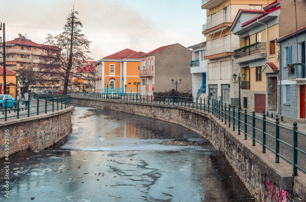 Florina Greece, Florina city and Sakouleva river, the beautiful city ...