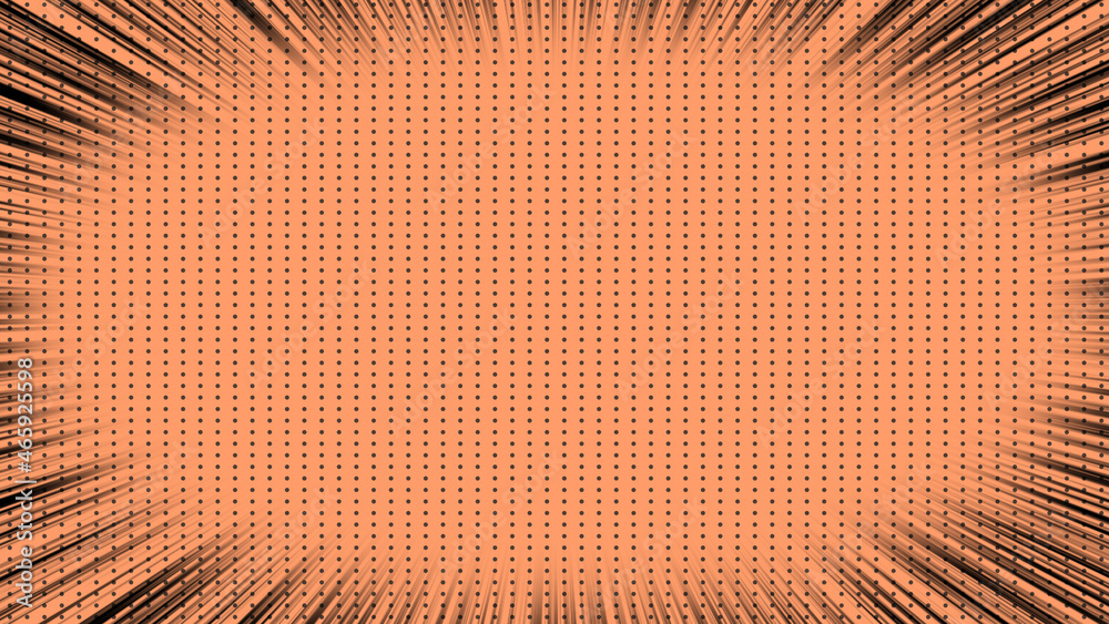 漫画アニメ風効果 集中線・4K 3840 × 2160 Manga anime style effect: concentrated line ...