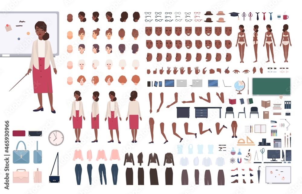 African American woman school teacher or teaching professor DIY or ...