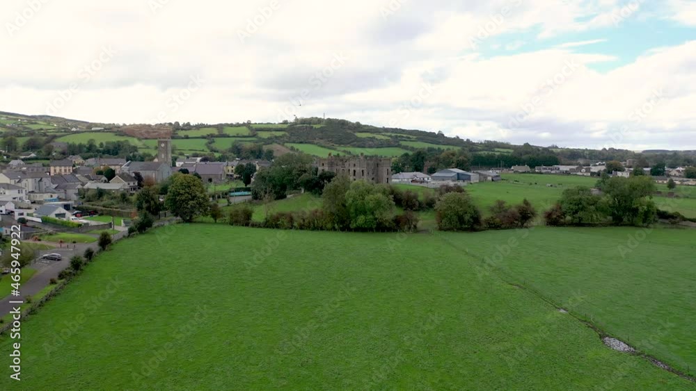 The remains of Raphoe castle in County Donegal - Ireland Видео Stock ...