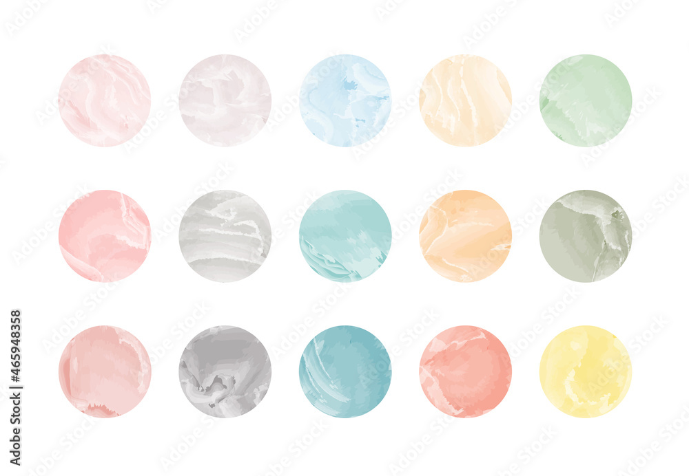 Colorfull watercolor background. Set for instagram story highlights ...
