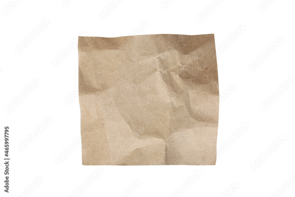 Paper dish top view, food advertisement design. Square brown paper ...