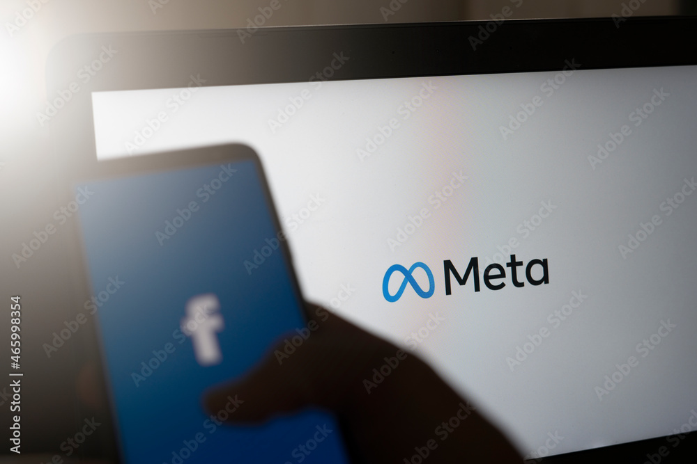 California, United States. Oct 28, 2021: Meta, Facebook rebrand concept ...