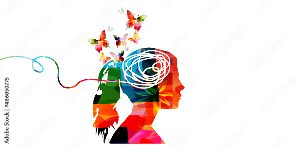 Puzzled mind. Confused thoughts. Mental exercise. Intelligence test ...