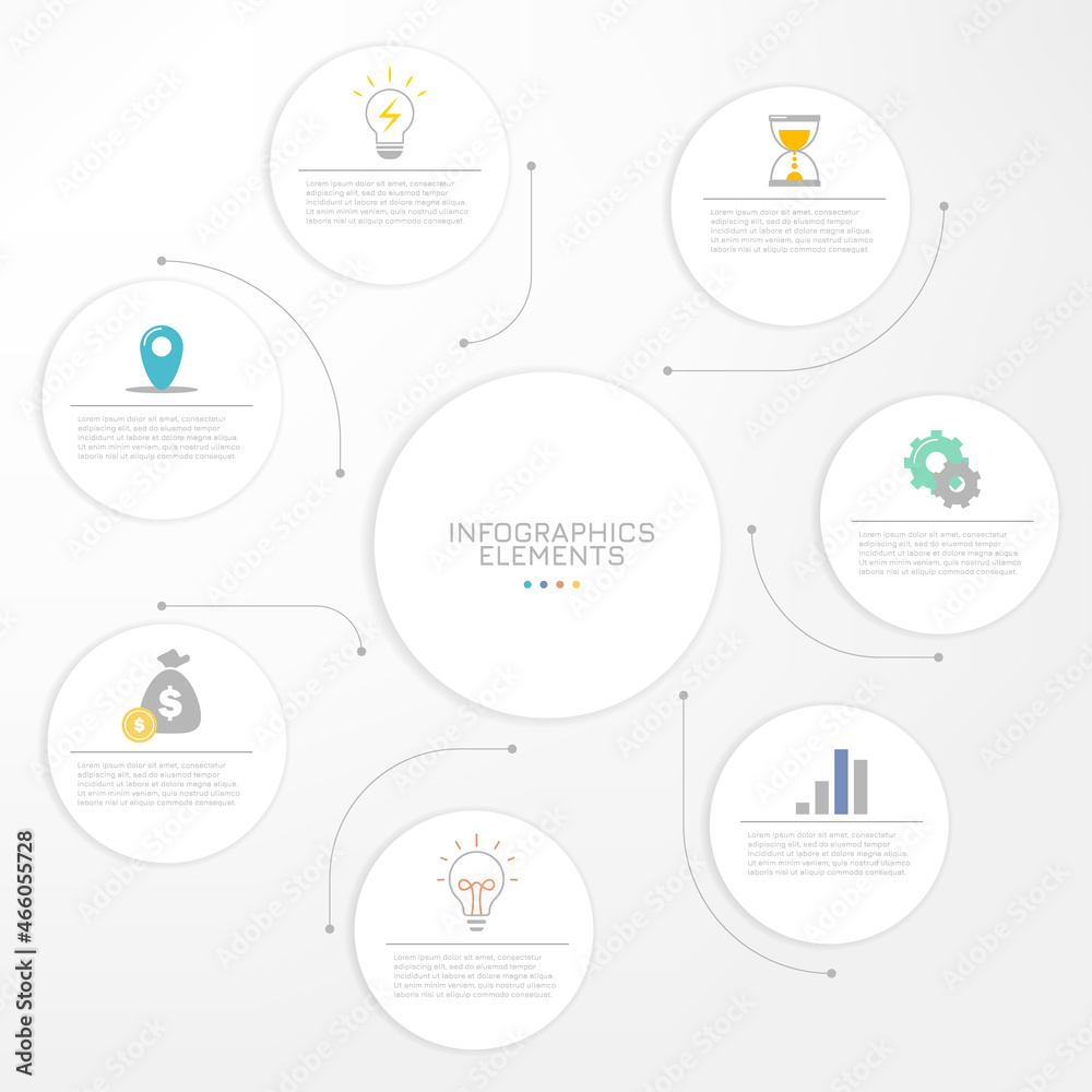 Infographic Elements. Business data visualization. Process chart ...